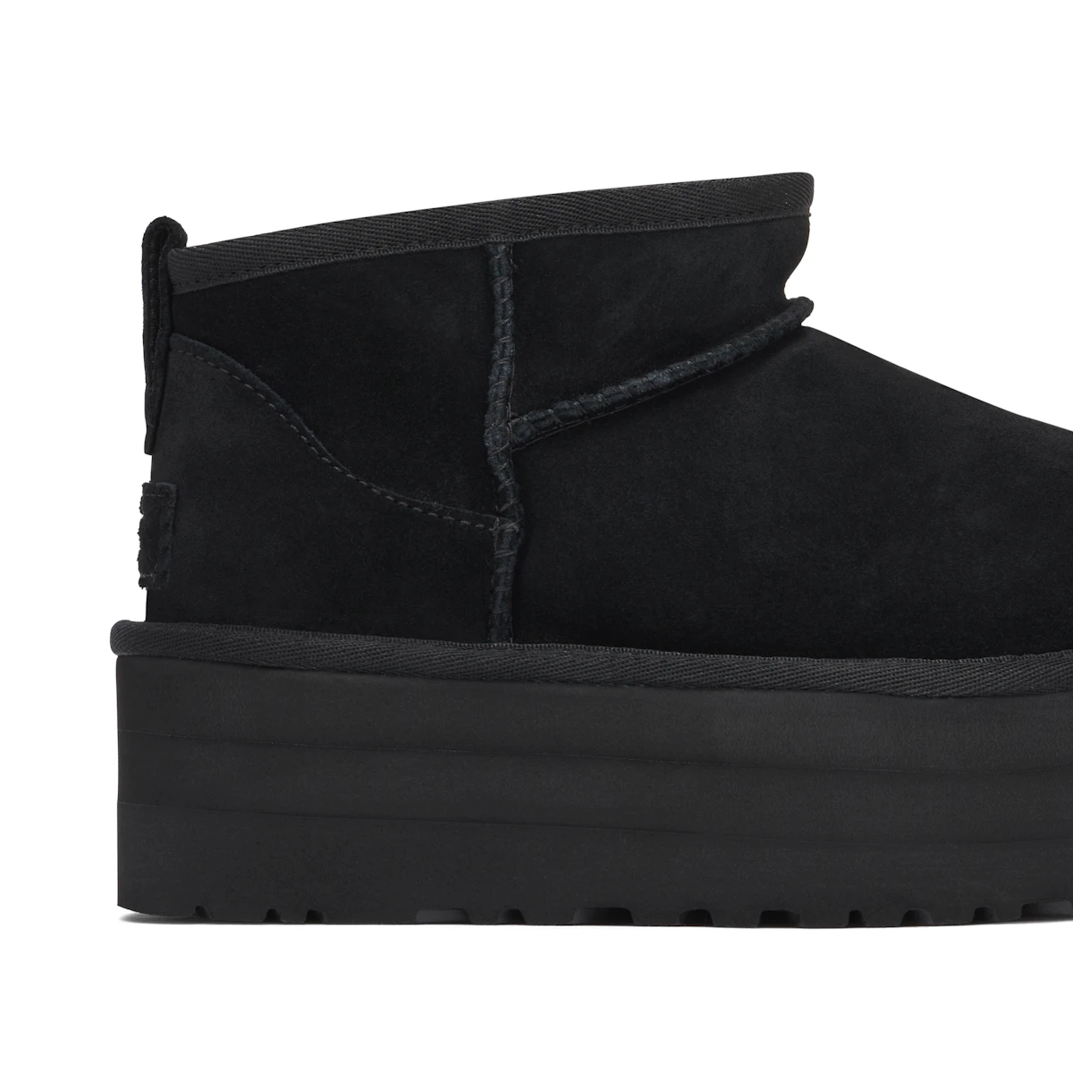 UGG Classic Ultra Mini Platform Black Womens | 1135092-BLK | Laced