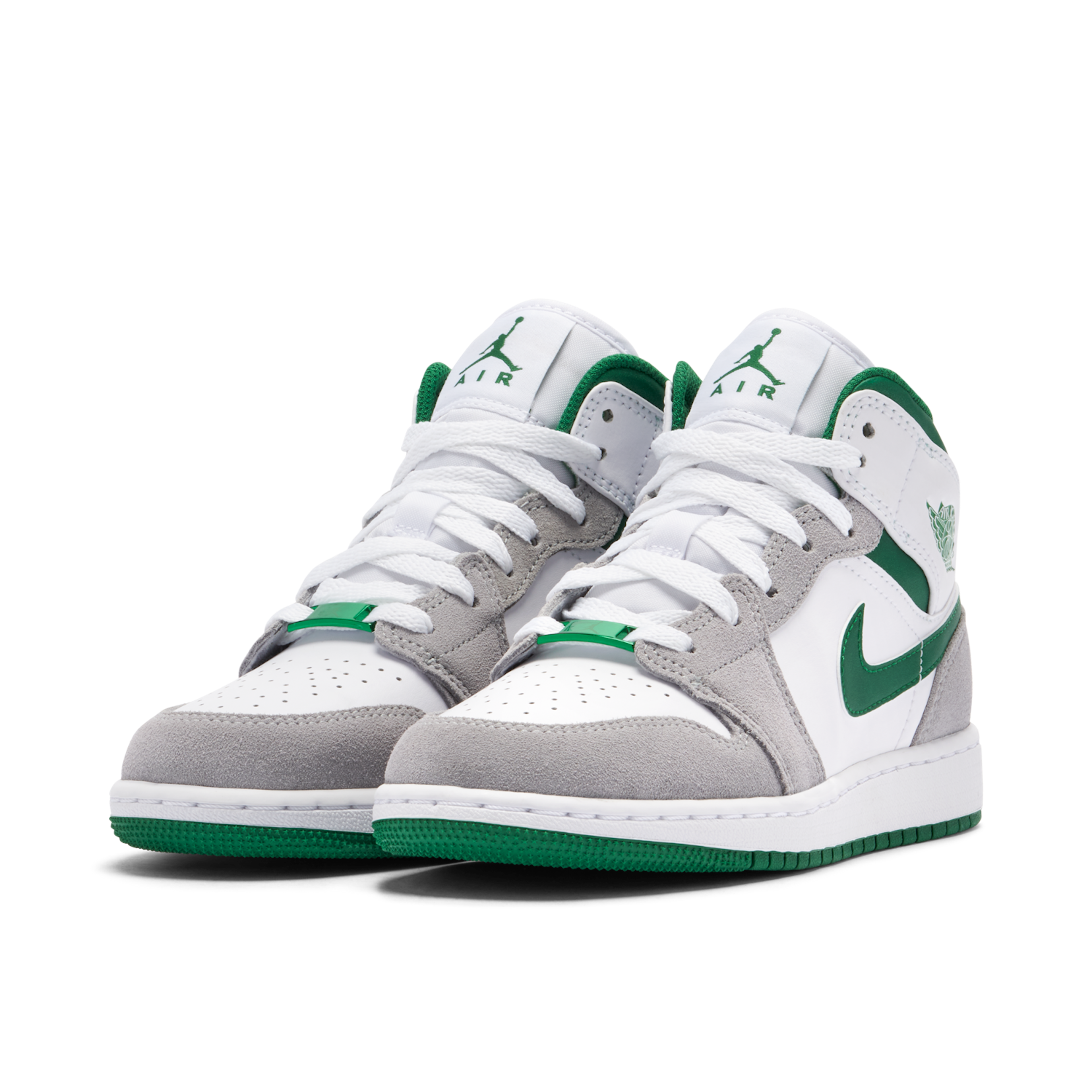 Air Jordan 1 Mid Grey Green GS | DC7248-103 | Laced