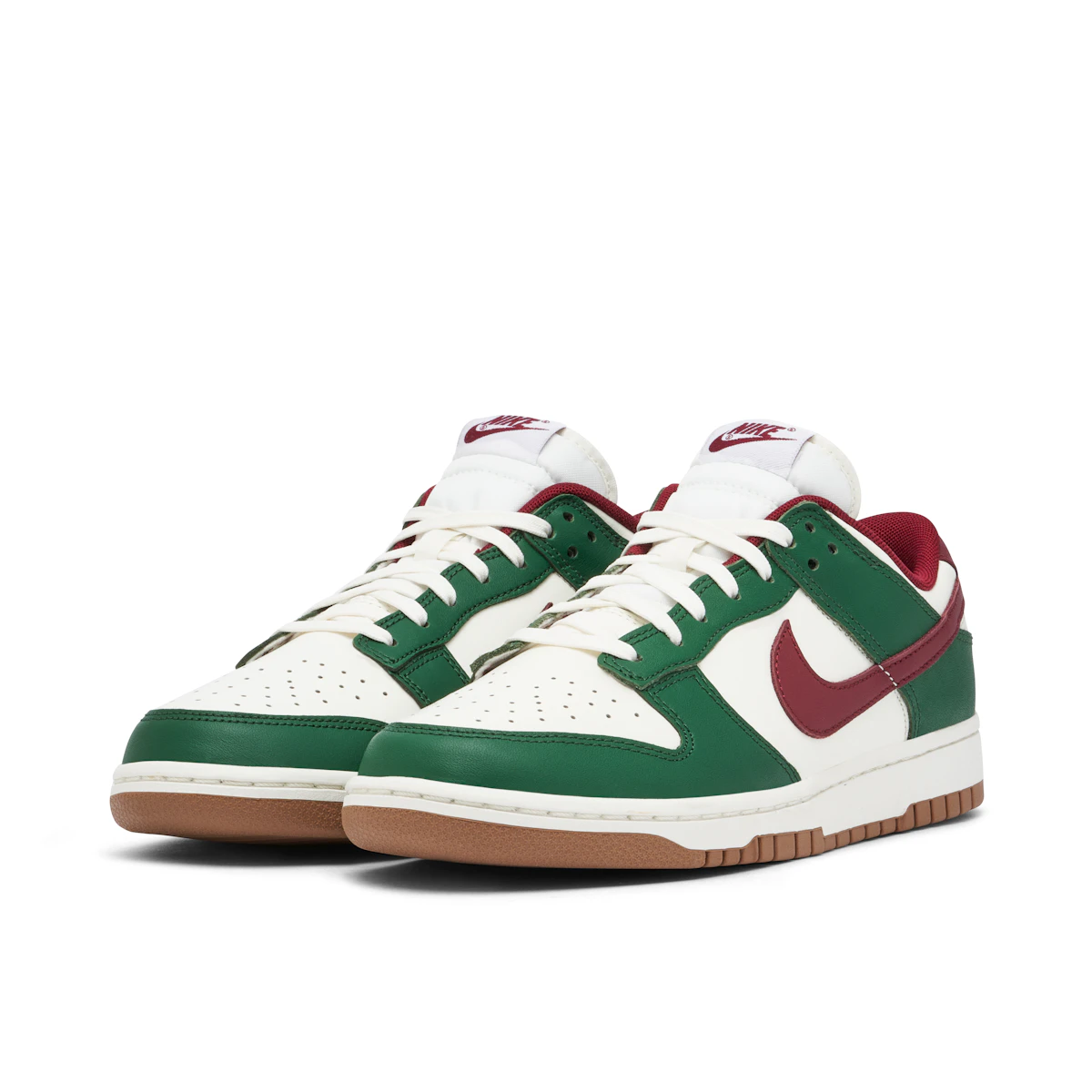 Nike Dunk Low White Green Team Red | FB7160-161 | Laced