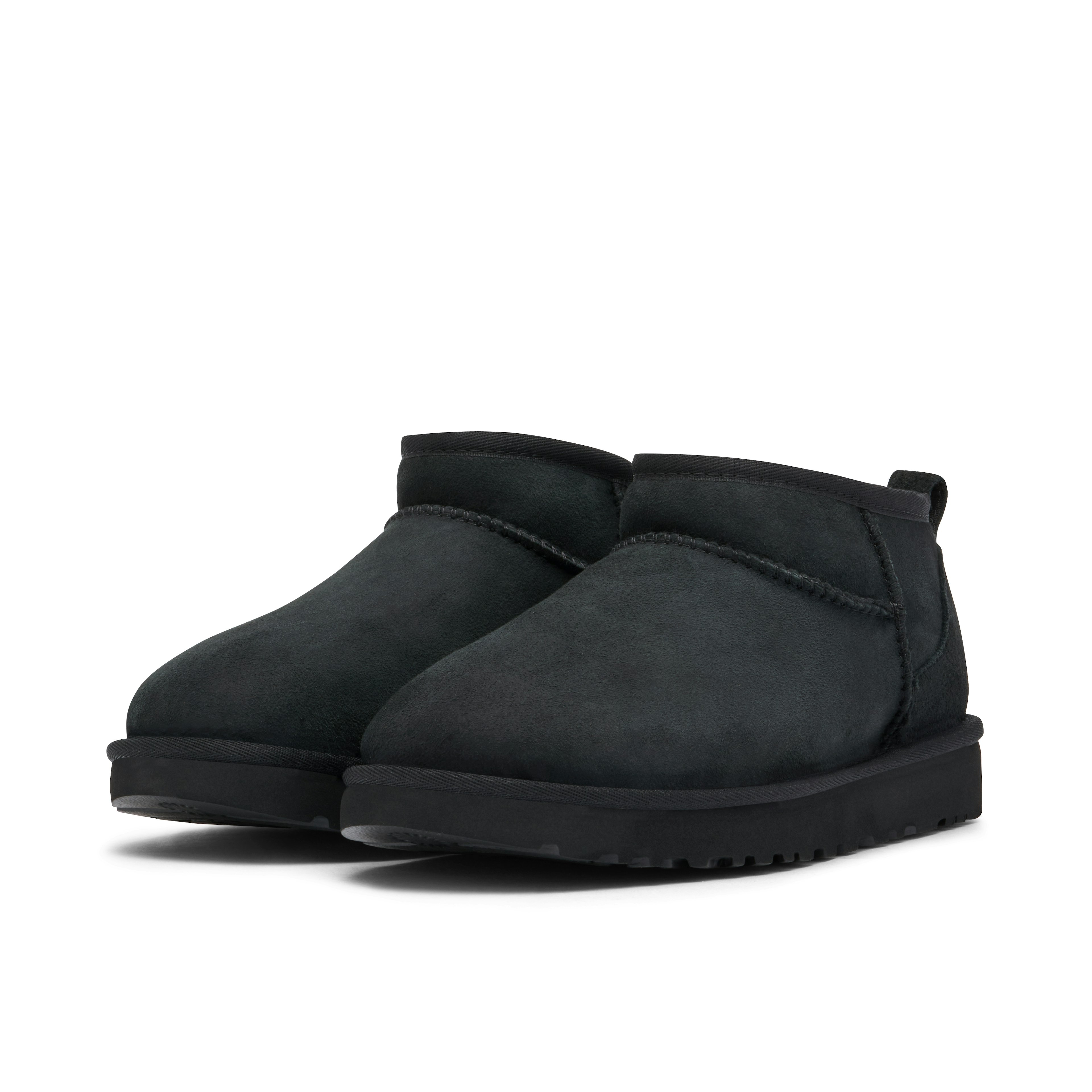 UGG Classic Ultra Mini Boot Black Womens | 1116109-BLK | Laced