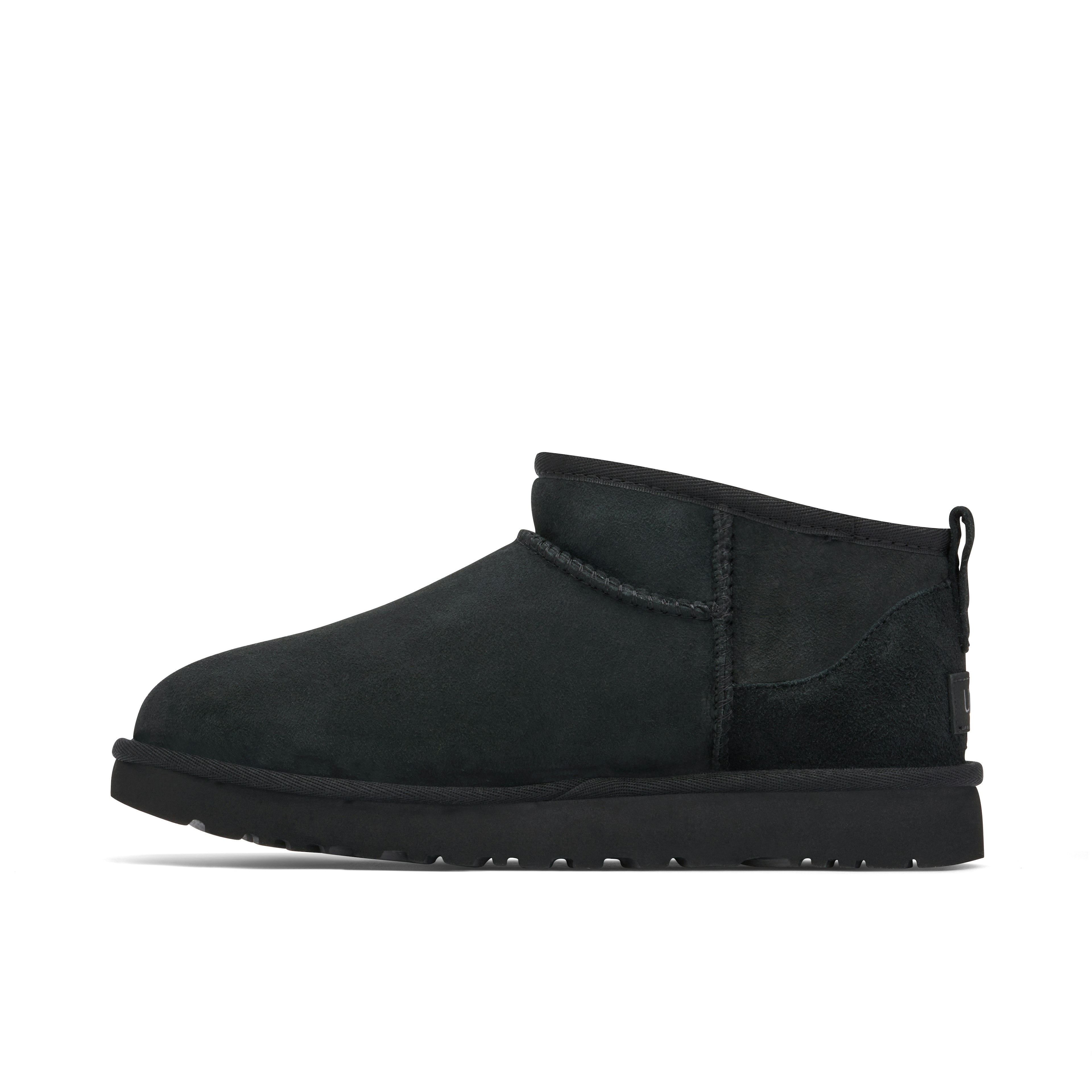UGG Classic Ultra Mini Boot Black Womens | 1116109-BLK | Laced