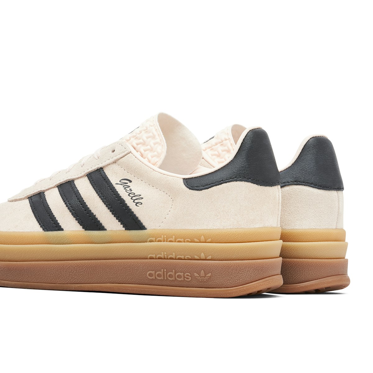 adidas Gazelle Bold Beige Black Womens | IE0429 | Laced