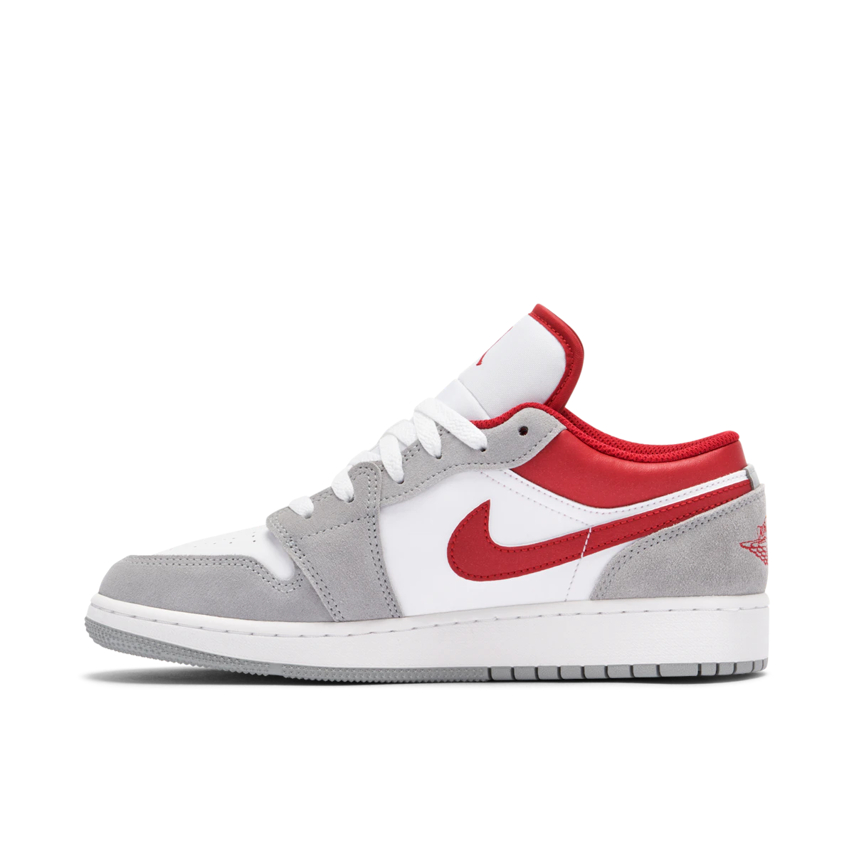 Air Jordan 1 Low Grey Red GS | DM0589-016 | Laced